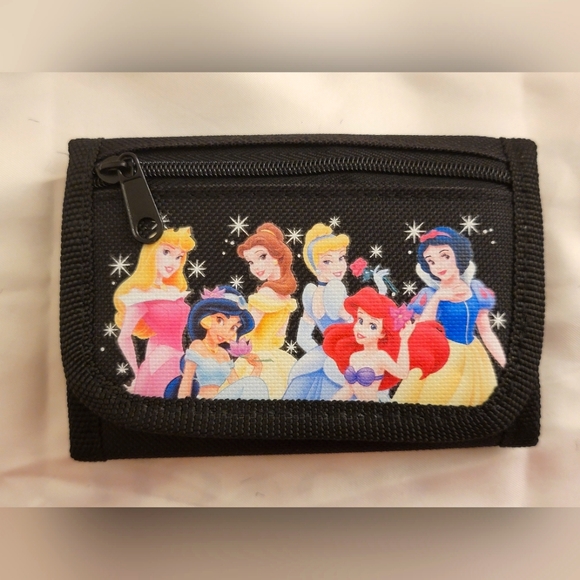 Disney | Accessories | Disney Princess Wallet For Girls Black | Poshmark